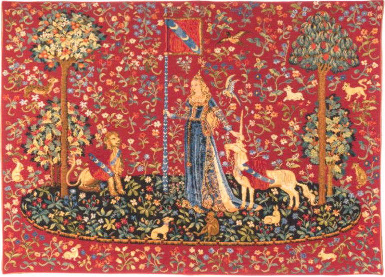 The Lady with the Unicorn tapestries - medieval tapestry wall-hangings